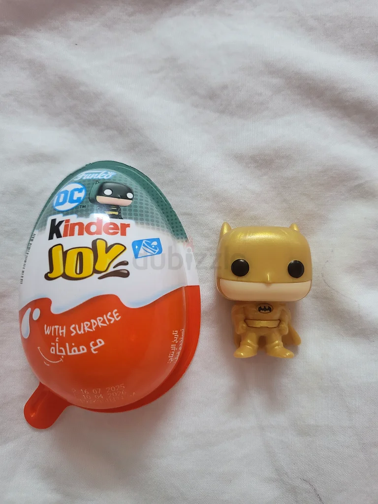 Rare golden batman from kinder joy Dc funko price negotiable | dubizzle
