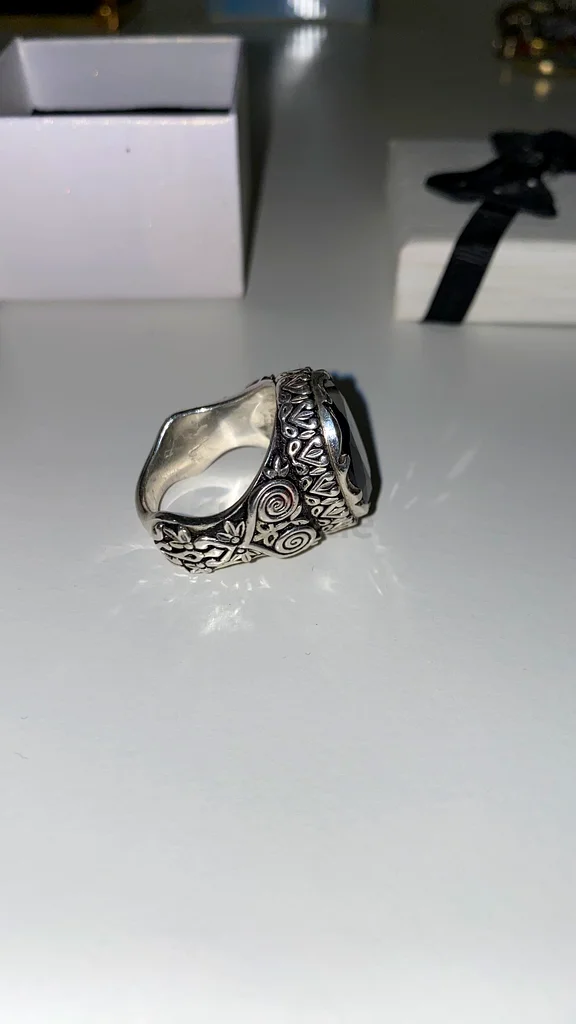 خاتم زفير افريقي African sapphire ring | dubizzle