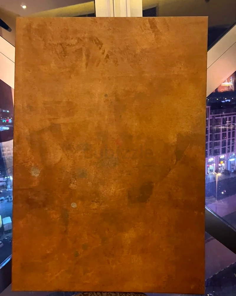 Art, handmade painting abstract Sienna flow 100x 70cm | dubizzle UAE