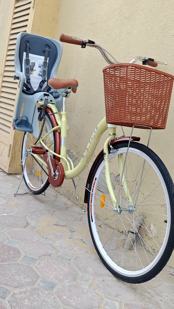 Cruiser bicycle with baby seat brand new high quality strong bike free ...