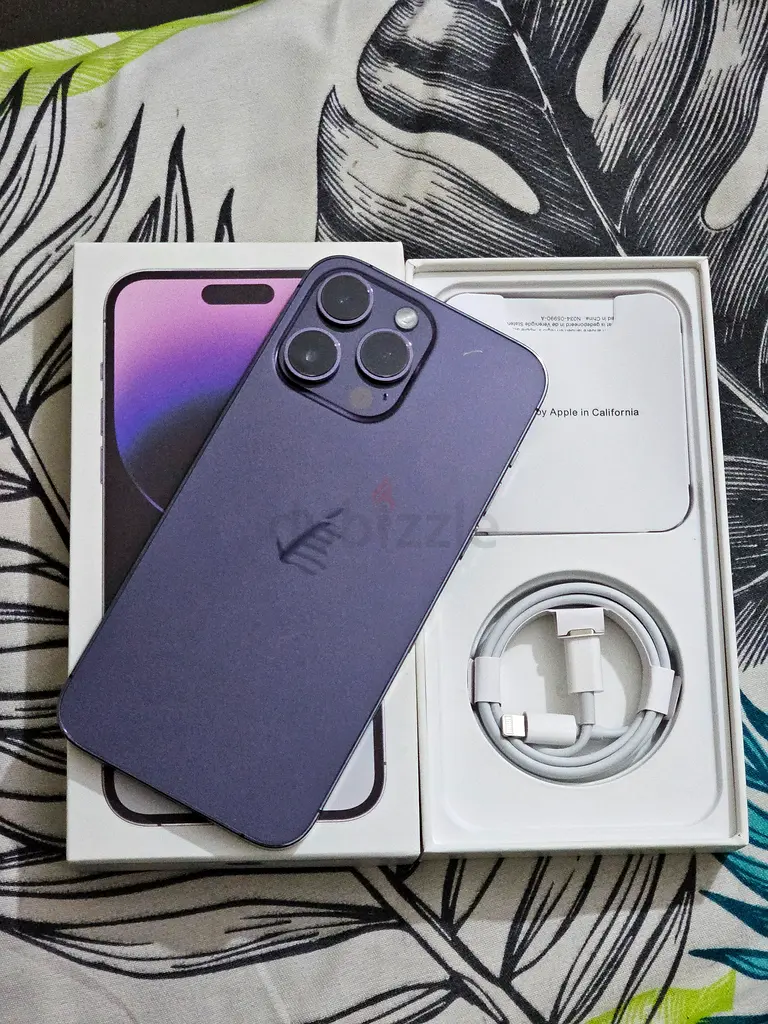 iPhone 14 Pro Max 256gb Physical 2 Sim Waterproof With Box and Charging ...