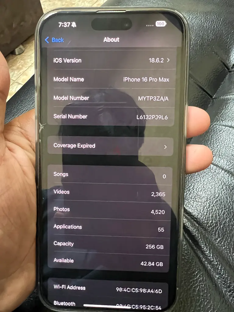 iPhone 16 pro max box charger and battery 100 | dubizzle