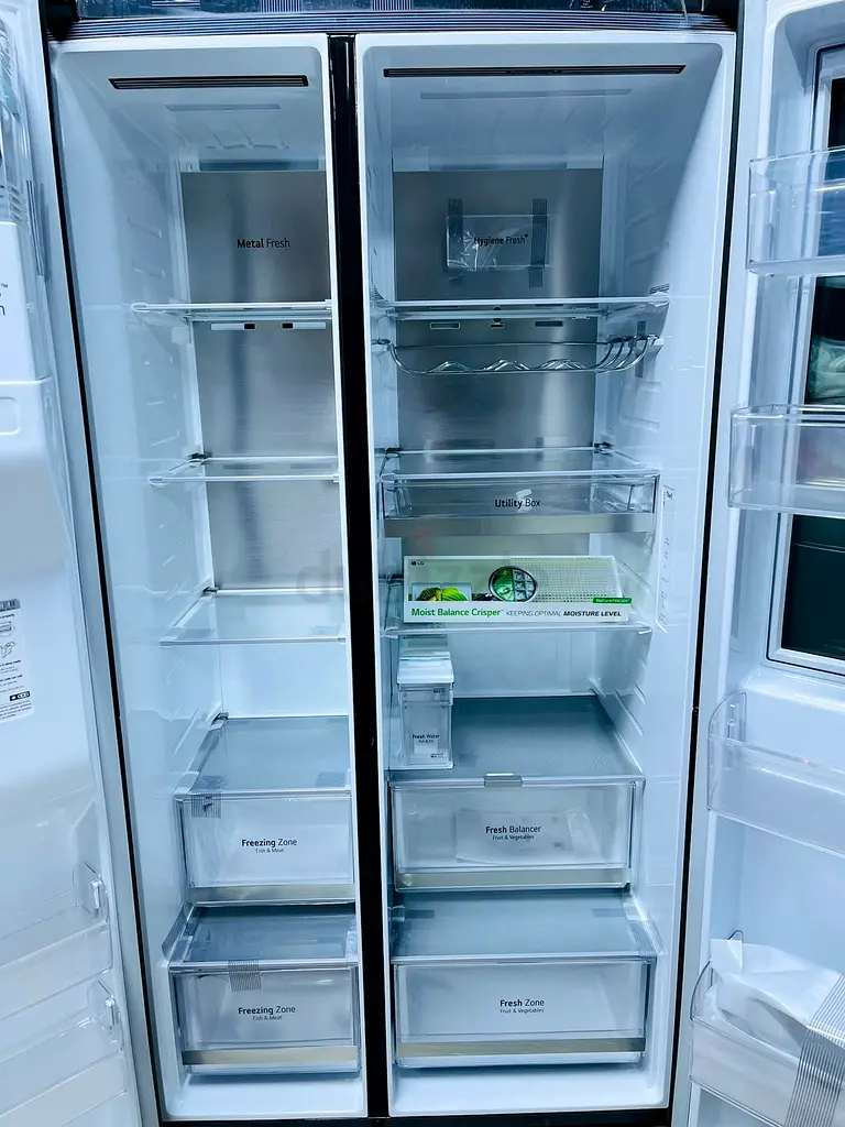LG 674L Side-by-Side Fridge with Knock Knock Door-in-Door | Brand New ...