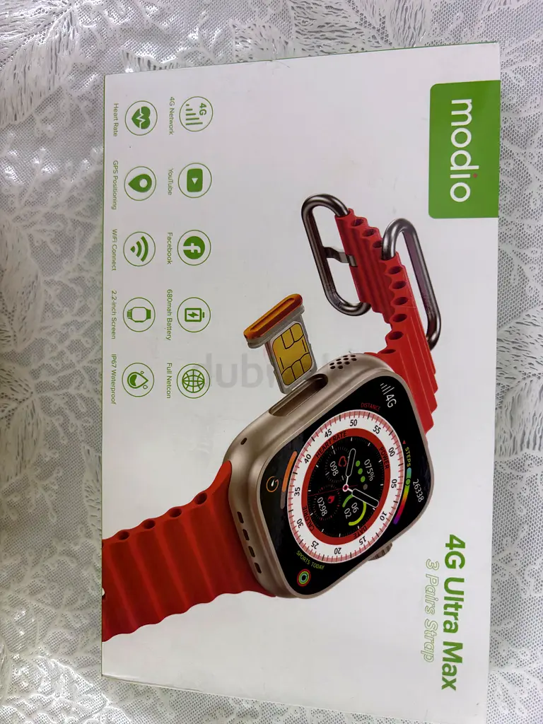 Modio 4G Smart Watch 2.2 Inch Full Screen Display With 4G SIM card ...