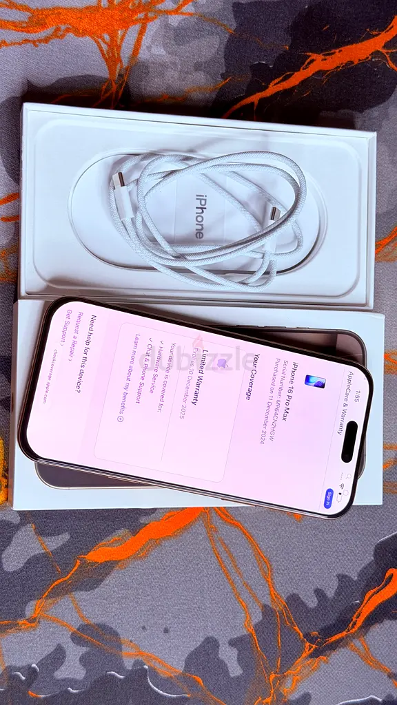IPHONE 16 PROMAX 256GB DESERT TITANIUM WITH COMPLETE BOX AND ...