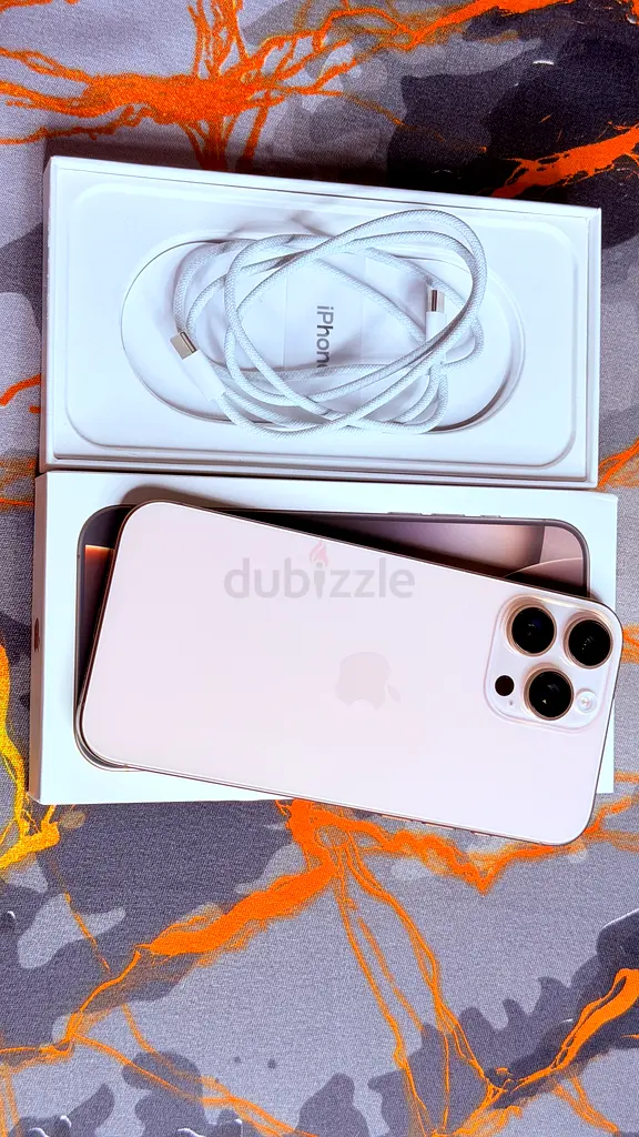 IPHONE 16 PROMAX 256GB DESERT TITANIUM WITH COMPLETE BOX AND ...