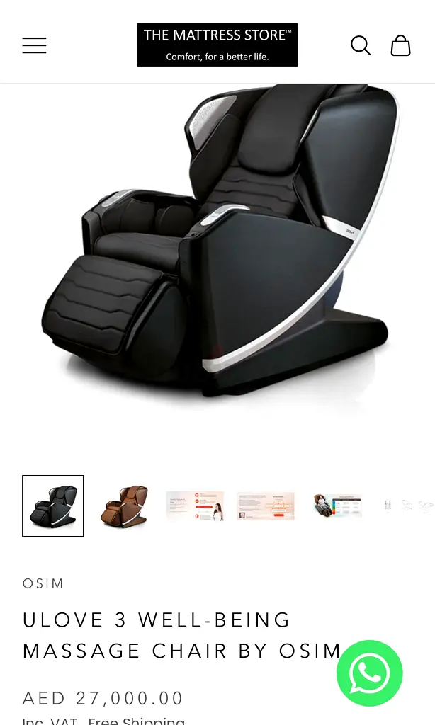 Osim ULove3 massage chair | دوبيزل دبي