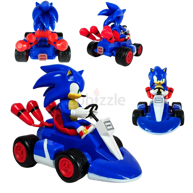 Sonic Racing Car Pull-Back Toy | Sonic Kart Figure 13.5cm | Collectible ...