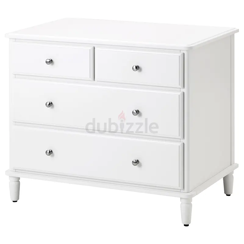 Elegant White ikea chest of 4 drawers in like-new condition for sale ...