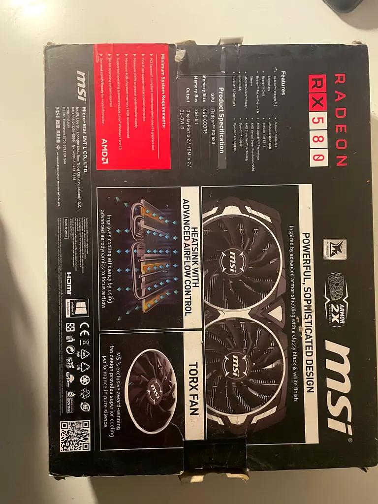 MSI Radeon RX 580 Armor Graphics Card - Powerful Performance | dubizzle ...