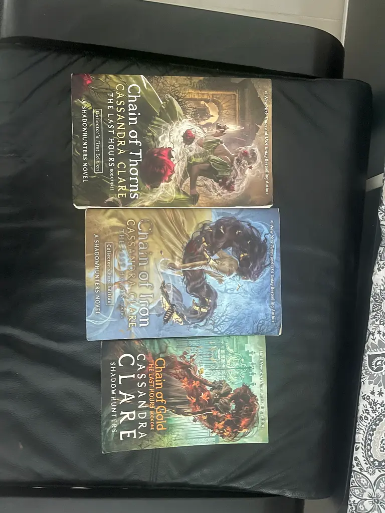 Cassandra Clares The Last Hours Trilogy: Chain of Thorns, Chain of Iron ...