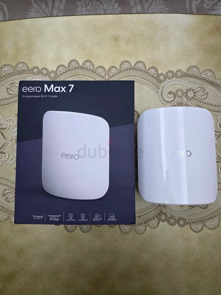 eero Max 7 / Tri-band WiFi-7 / (2x10G ports - 2x2.5G ports) | dubizzle ...