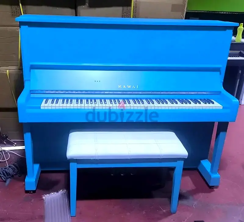 Kawai Blue Elegant Piano with Bench | dubizzle Dubai