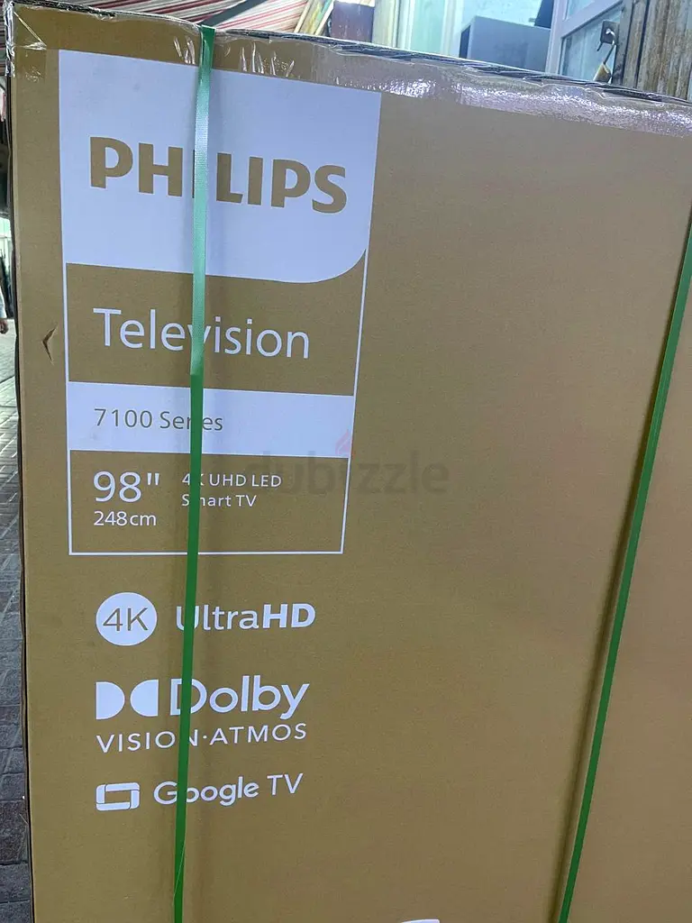 Philips 98 Inch 4K Smart Google TV 7100 Series 98PUT7129/56, Dolby ...