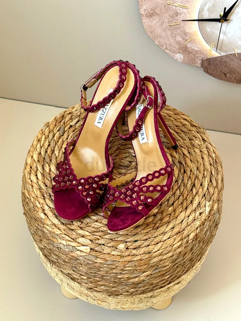 Elegant Purple Heels with Unique Detail | dubizzle Dubai