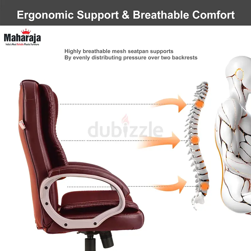 MAHARAJA Premium Revolving Office Chairs for Work from Home| Boss Chair ...