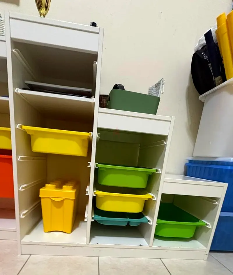 Ikea trofast toy Storage Unit with Colorful Bins | dubizzle Dubai
