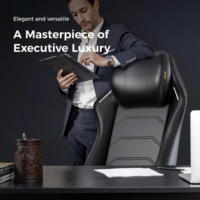 DXRacer Master Series Gaming Chair, Microfiber Leather, 4D Armrests ...