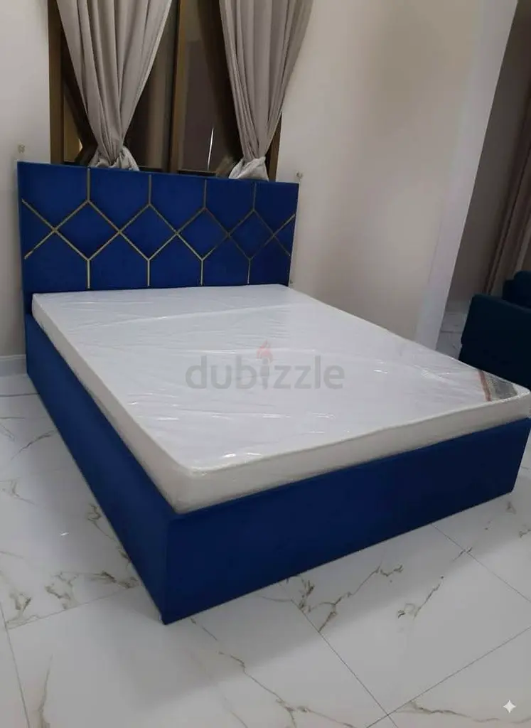 Elegant Blue Queen size bed with medical mattress available king size ...