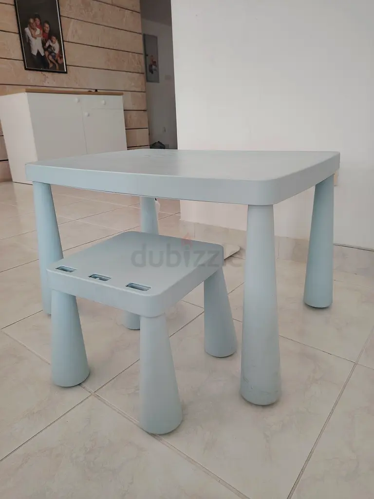 Kids Blue Table and Chair Set | dubizzle Dubai