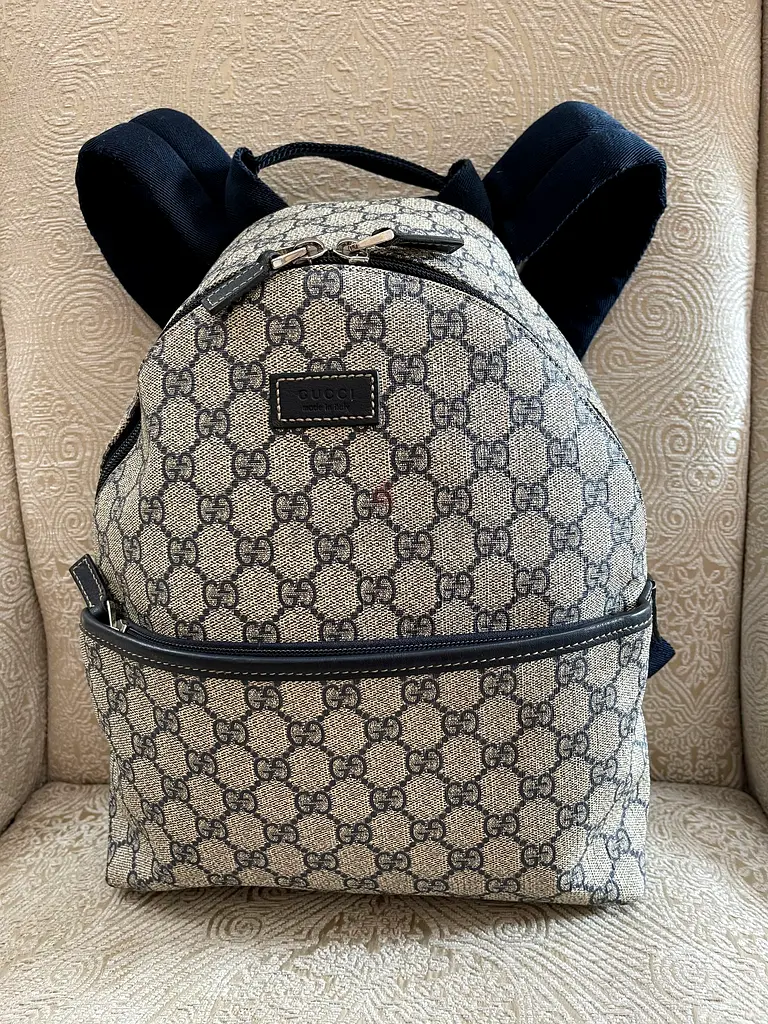 AUTHENTIC GUCCI GG COATED CANVAS SUPREME BACKPACK BAG. | dubizzle Sharjah