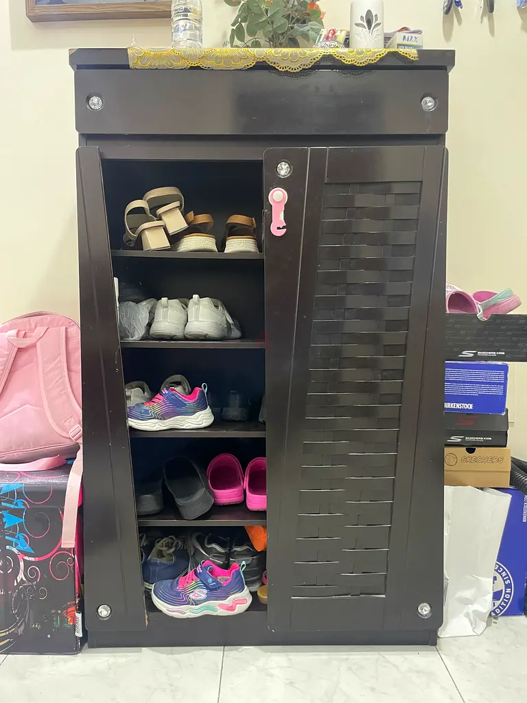 Solid Wooden Storage Cabinet for Shoes and Accessories | دوبيزل الشارقة