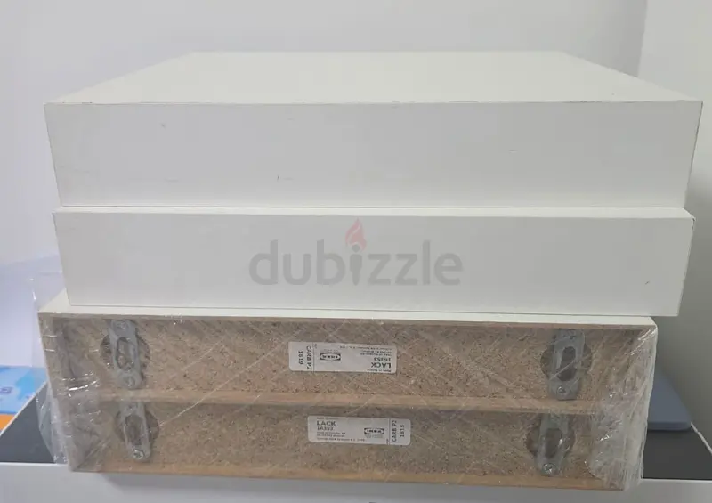 4 pcs Ikea Floating Wall Lack Shelf white | dubizzle Sharjah