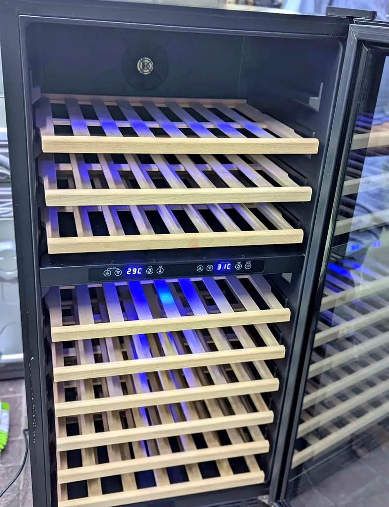 Terim 120-bottle wine fridge Dual-Zone Temperature premium collection ...