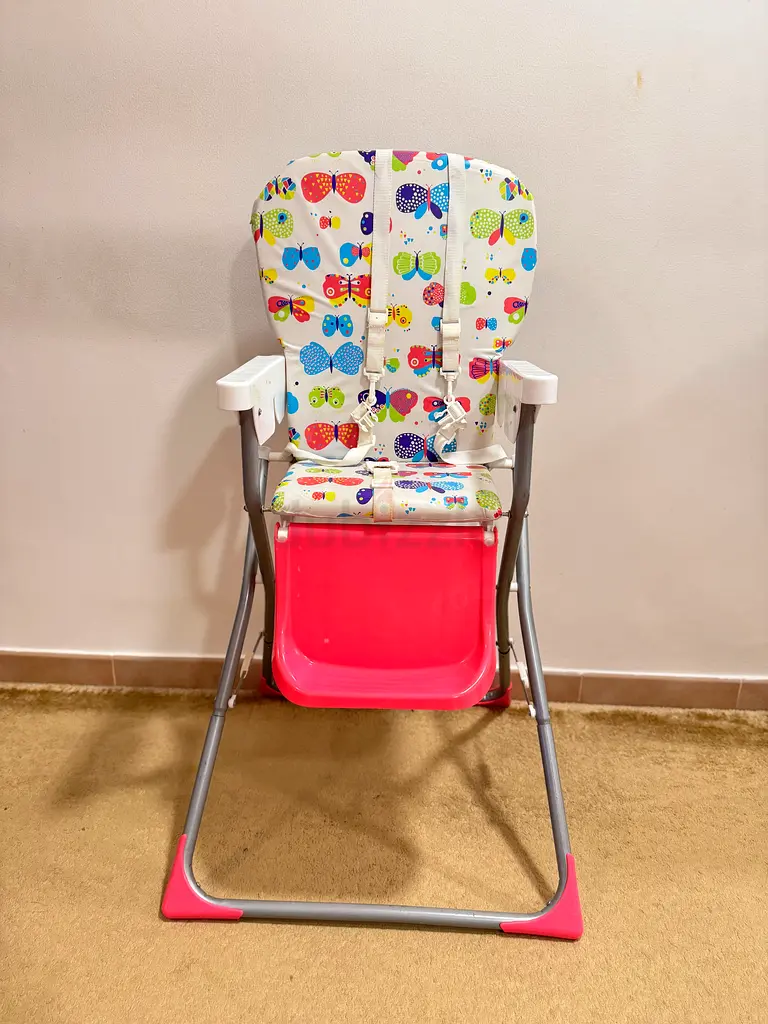 Colorful Folding High Chair for Easy Mealtime | dubizzle Dubai