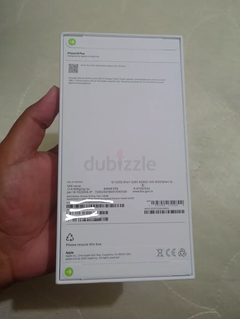 Apple iPhone 16 Plus - Unopened Box, Sleek Design | dubizzle Abu Dhabi