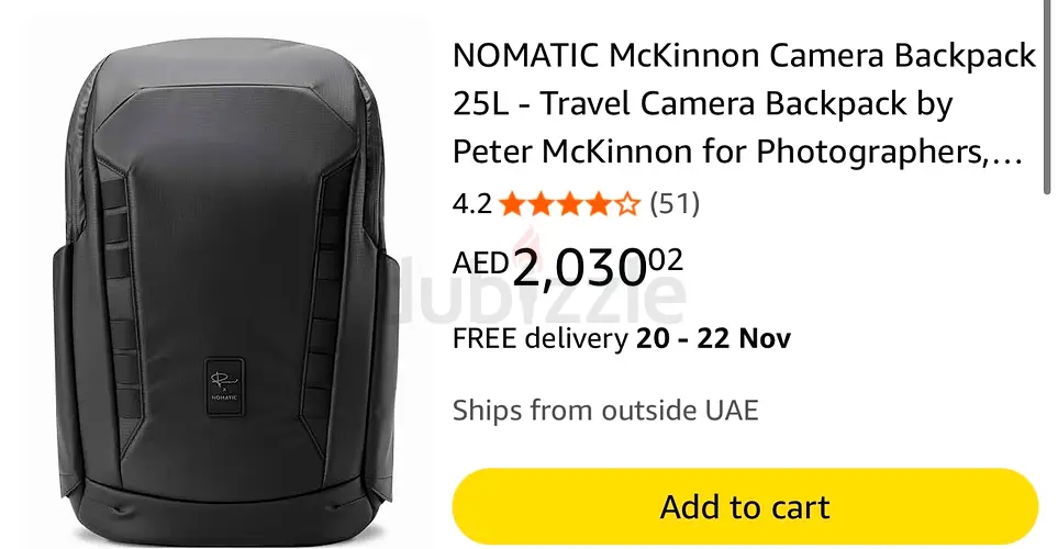 Nomatic Mckinnon Camera Bag | dubizzle Dubai