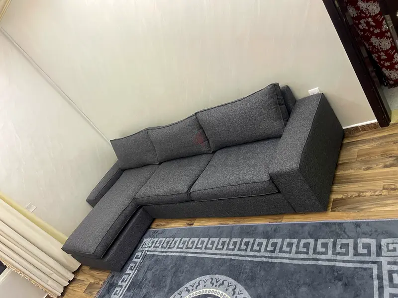 IKEA Kivik Lshape 4-seater sofa dark gray color | dubizzle Abu Dhabi