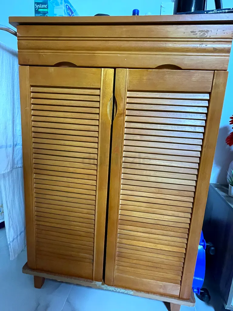 Wooden Shoe rack with Slatted Design | dubizzle Abu Dhabi