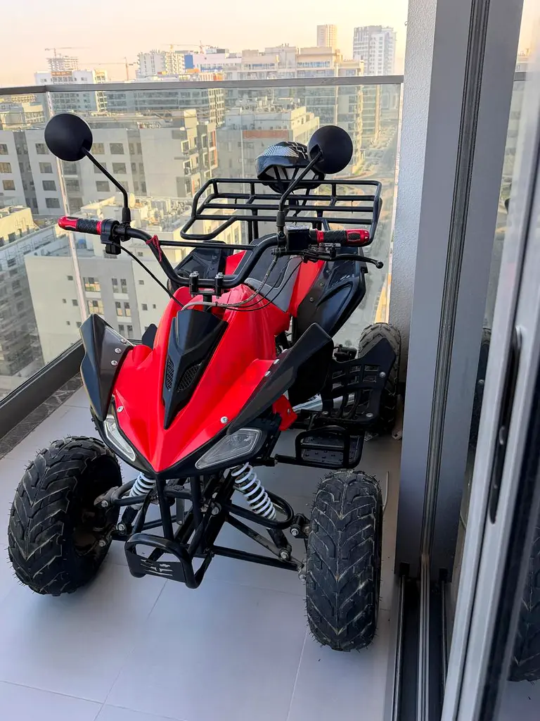 High-Performance Red Quad ATV BATTERY Bike for Sale | dubizzle