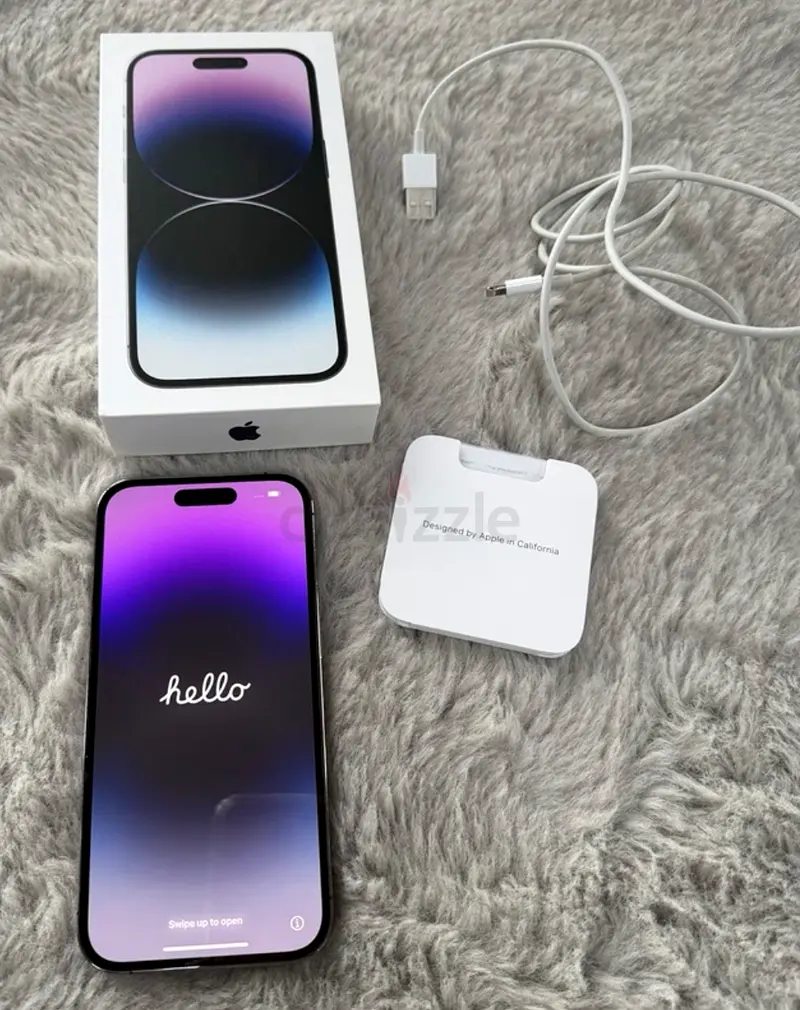 Apple iPhone 14 Pro 128GB, Deep Purple unlocked In Box | dubizzle Abu Dhabi