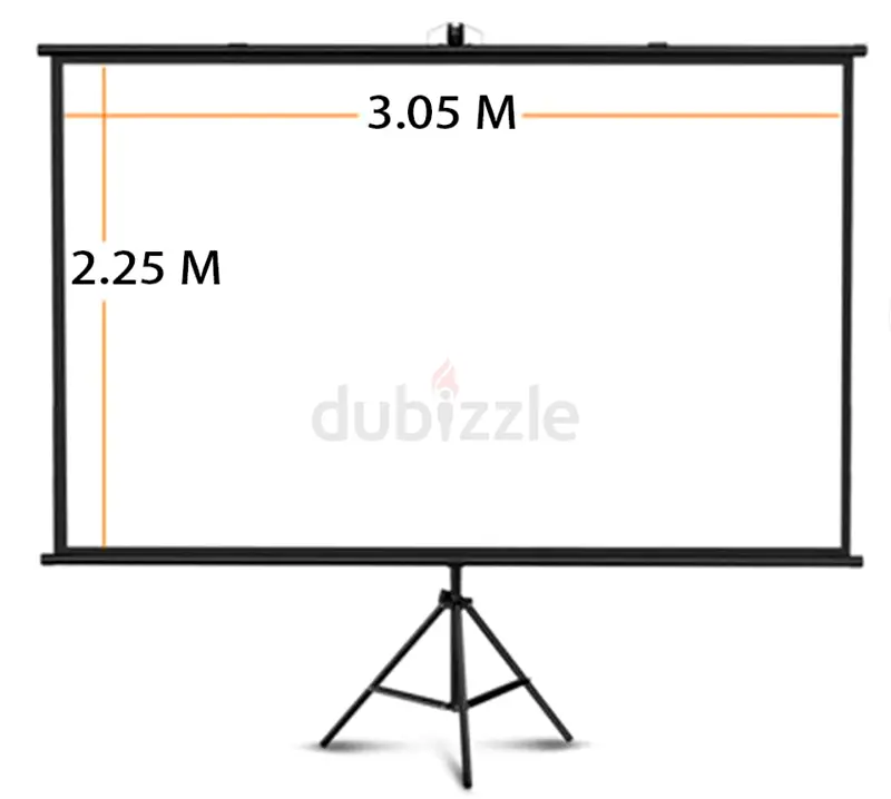 150”projector screen with stand Portable Foldable Projection Movie ...