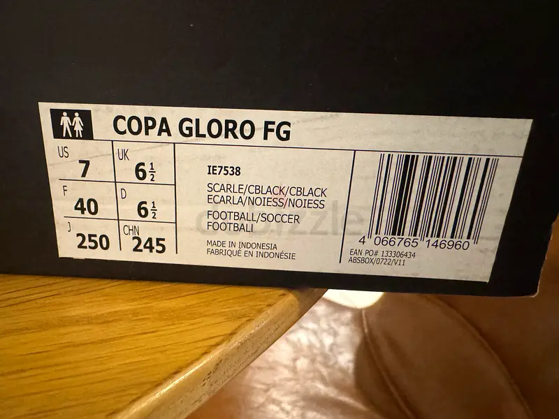 Adidas COPA GLORO FG Red football Shoes in Excellent Condition ...