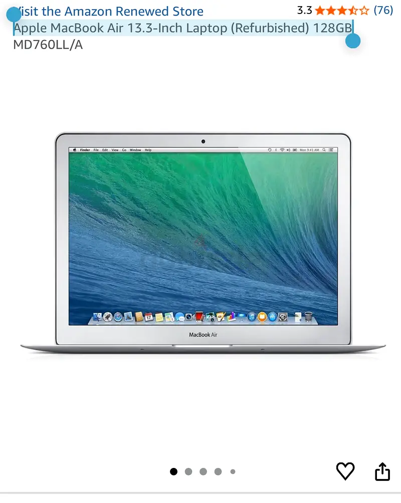 Apple MacBook Air 13.3-Inch Laptop ) 128GB | dubizzle Dubai