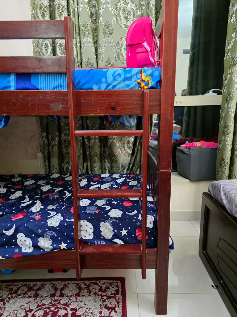 Comfortable Kids Bunk Bed with Spiderman Bedding | dubizzle Sharjah