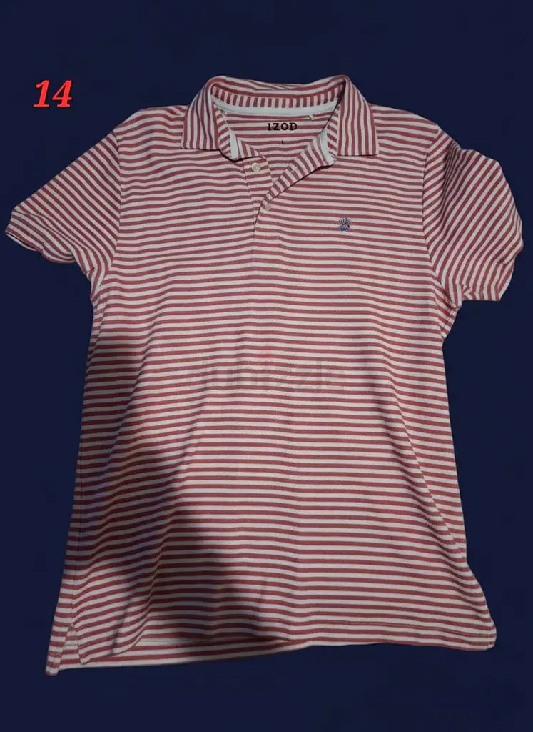 Izod light pink polo shirt, large — 30 AED | dubizzle Dubai