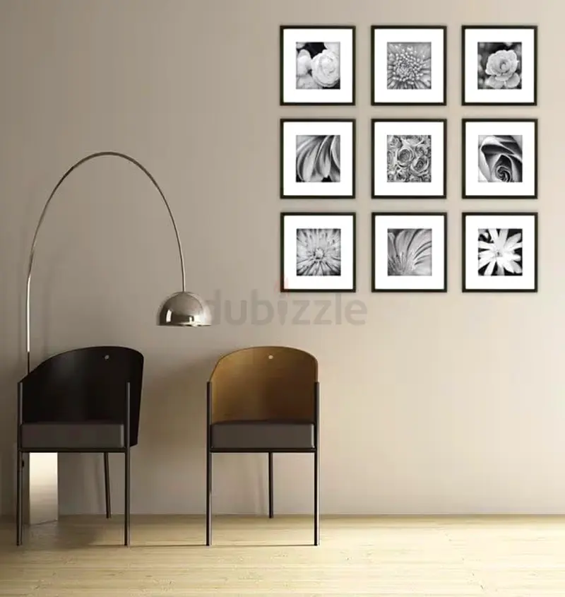 Stunning Black Gallery frames, Wall Kit Square Photos | dubizzle Dubai