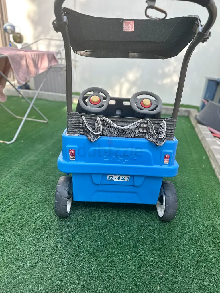 2-Seater Ride-On Push Car Wagon with Canopy | dubizzle Dubai