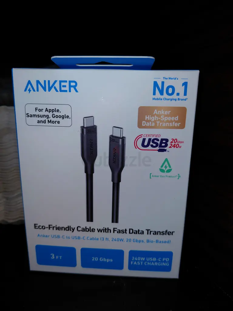 Anker Eco-Friendly USB-C to USB-C Fast Data Transfer Cable | dubizzle ...