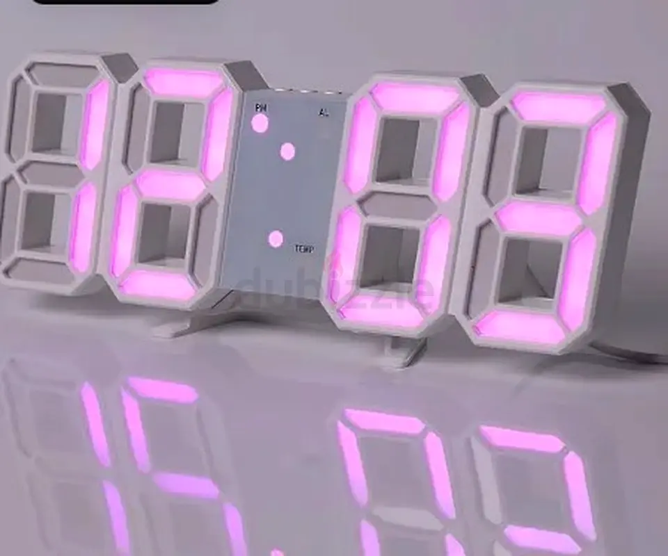 BRANDED Sleek LED Digital Clock with Temperature Display | dubizzle Dubai