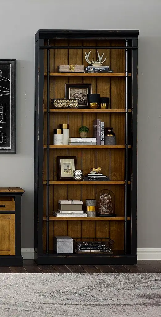 TIMOTHY OULTON Marina Home bookcase book shelf library reclaimed wood ...