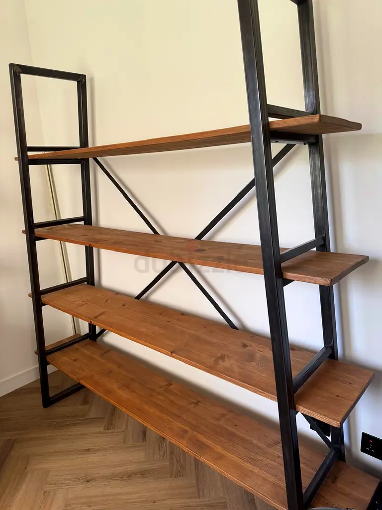 Wood and Steel - WS Living - Industrial Wood Shelves | dubizzle Dubai