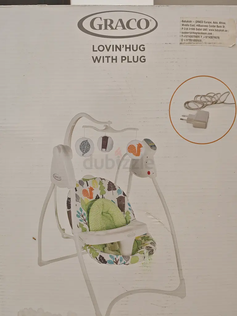 Graco Lovin Hug Swing with Plug - Gently Used | dubizzle Abu Dhabi
