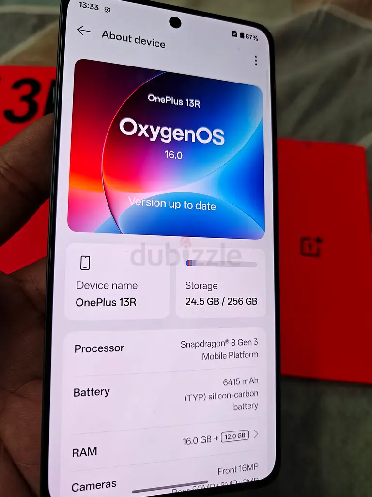 OnePlus 13R 16gb ram 256gb Rom full box | dubizzle Dubai