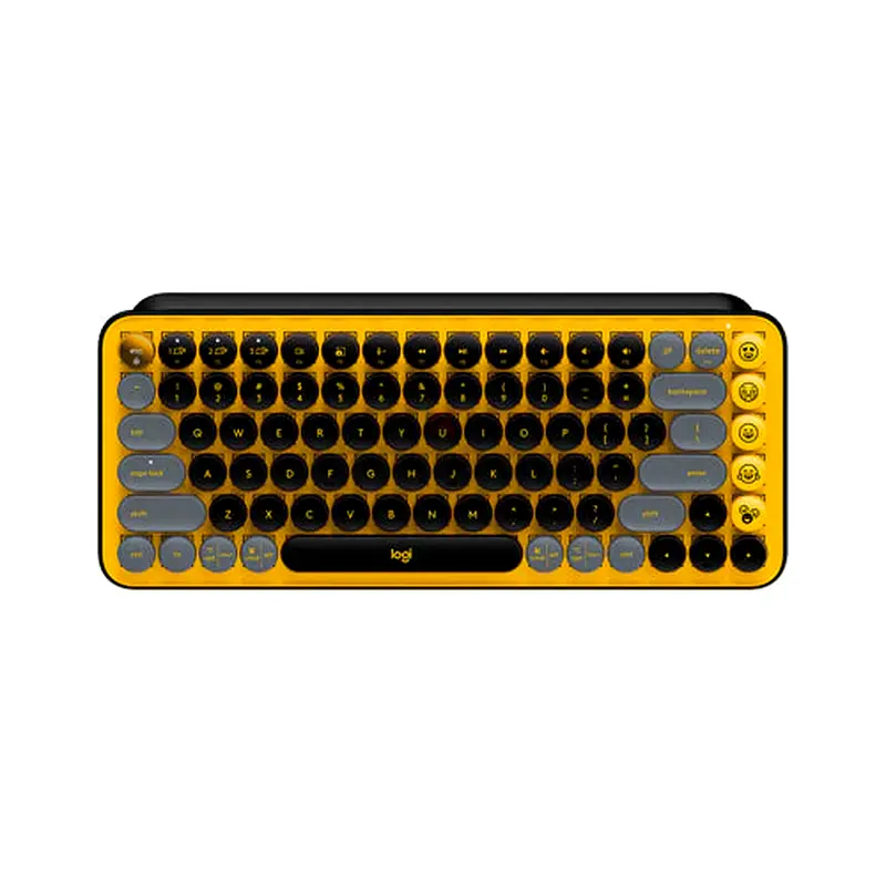 Logitech POP KEYS Wireless Keyboard - Retro Yellow Style | dubizzle Dubai