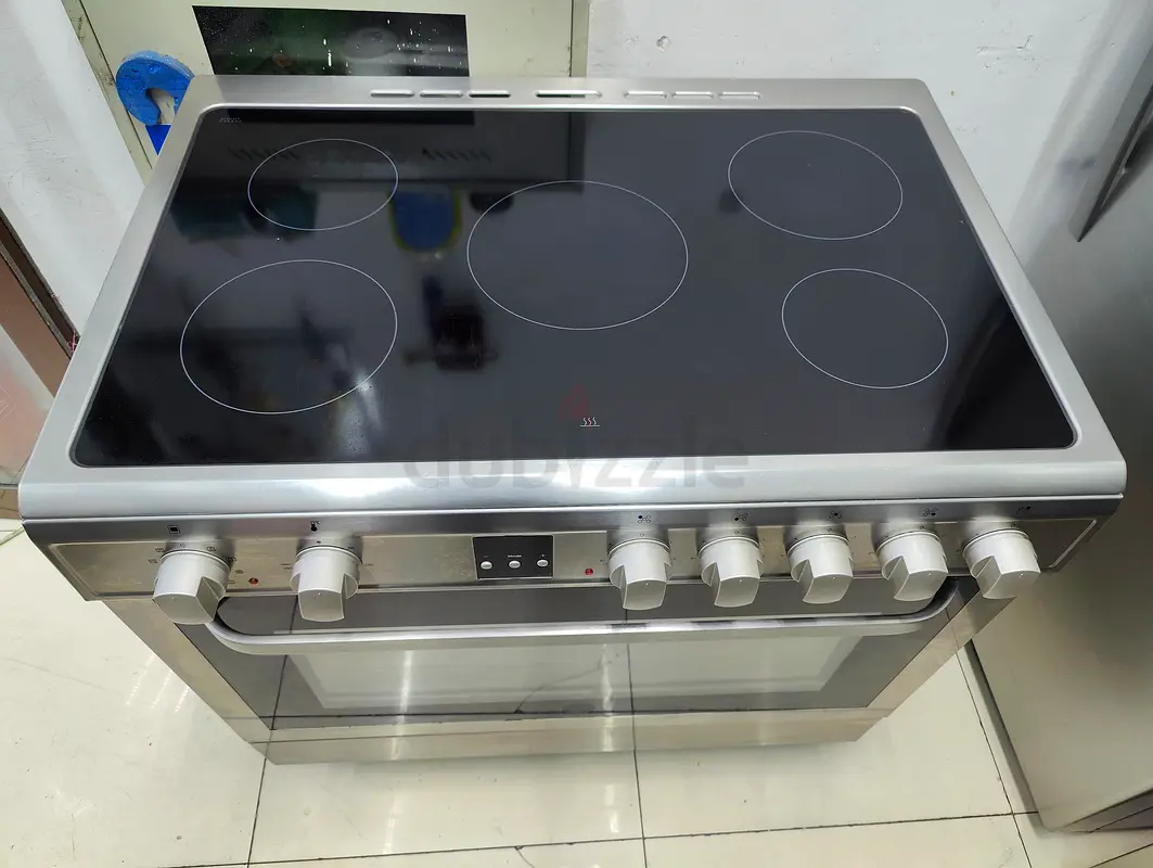 Hoover latest model full electric ceramic 5 hobs oven fan stove 90x60 ...